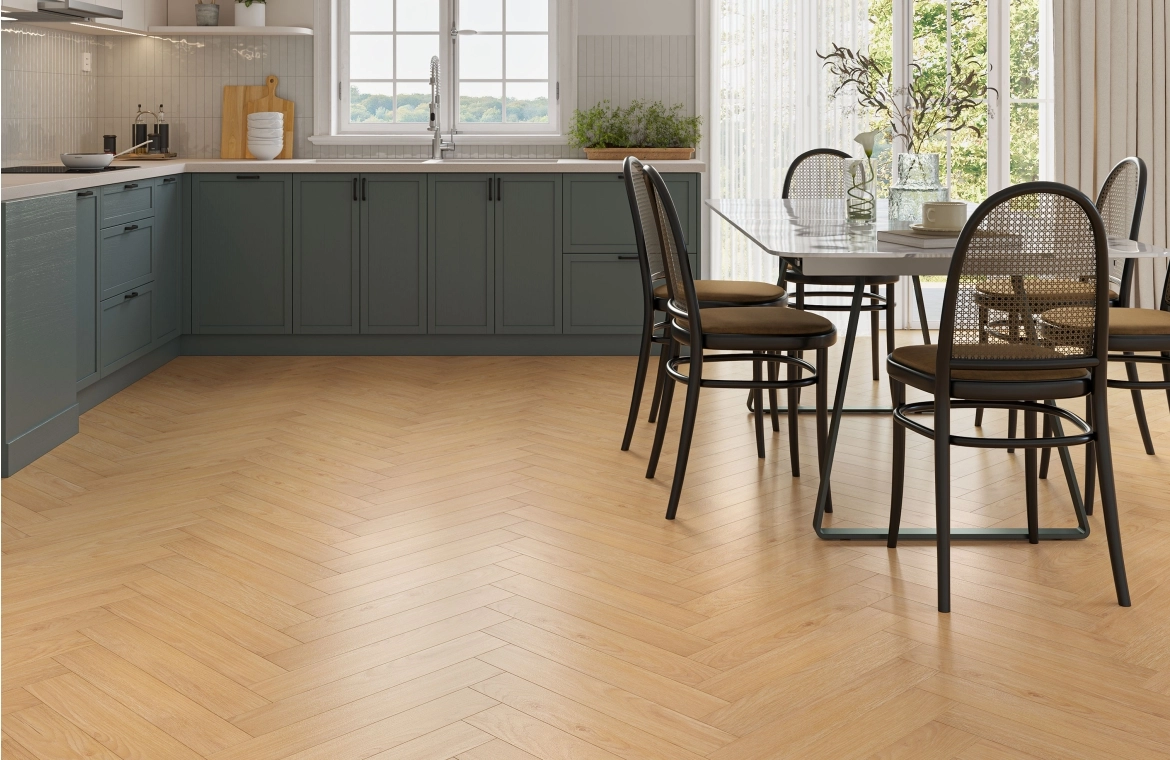 Ritz 8mm Knightsbridge Oak Herringbone Laminate