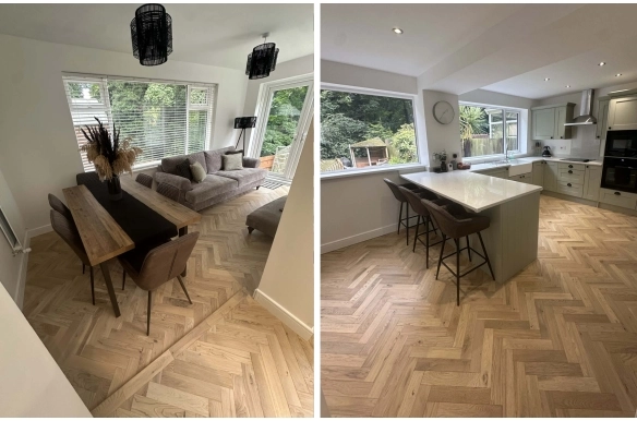 Thorpe Pasture Solid Oak Herringbone