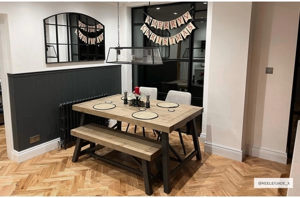 Thorpe Ranch Solid Oak Herringbone